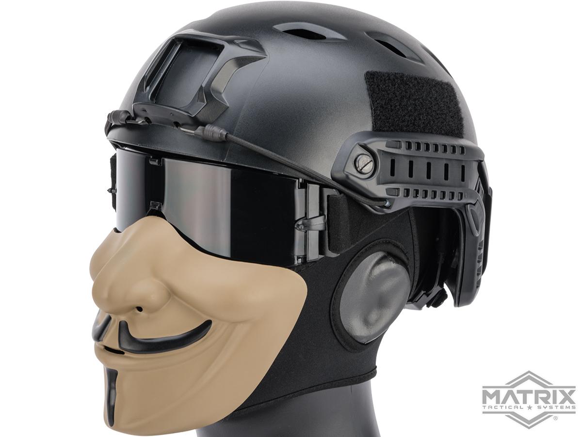 Matrix "Vendetta" Half Mask (Color: Tan / Black), Tactical Gear/Apparel ...