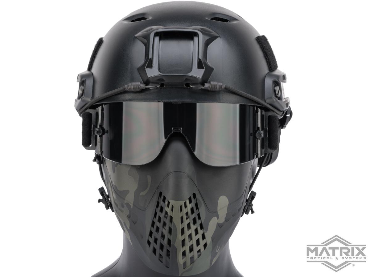 Matrix "Pilot" Half Mask (Color: Multicam Black), Tactical Gear/Apparel ...