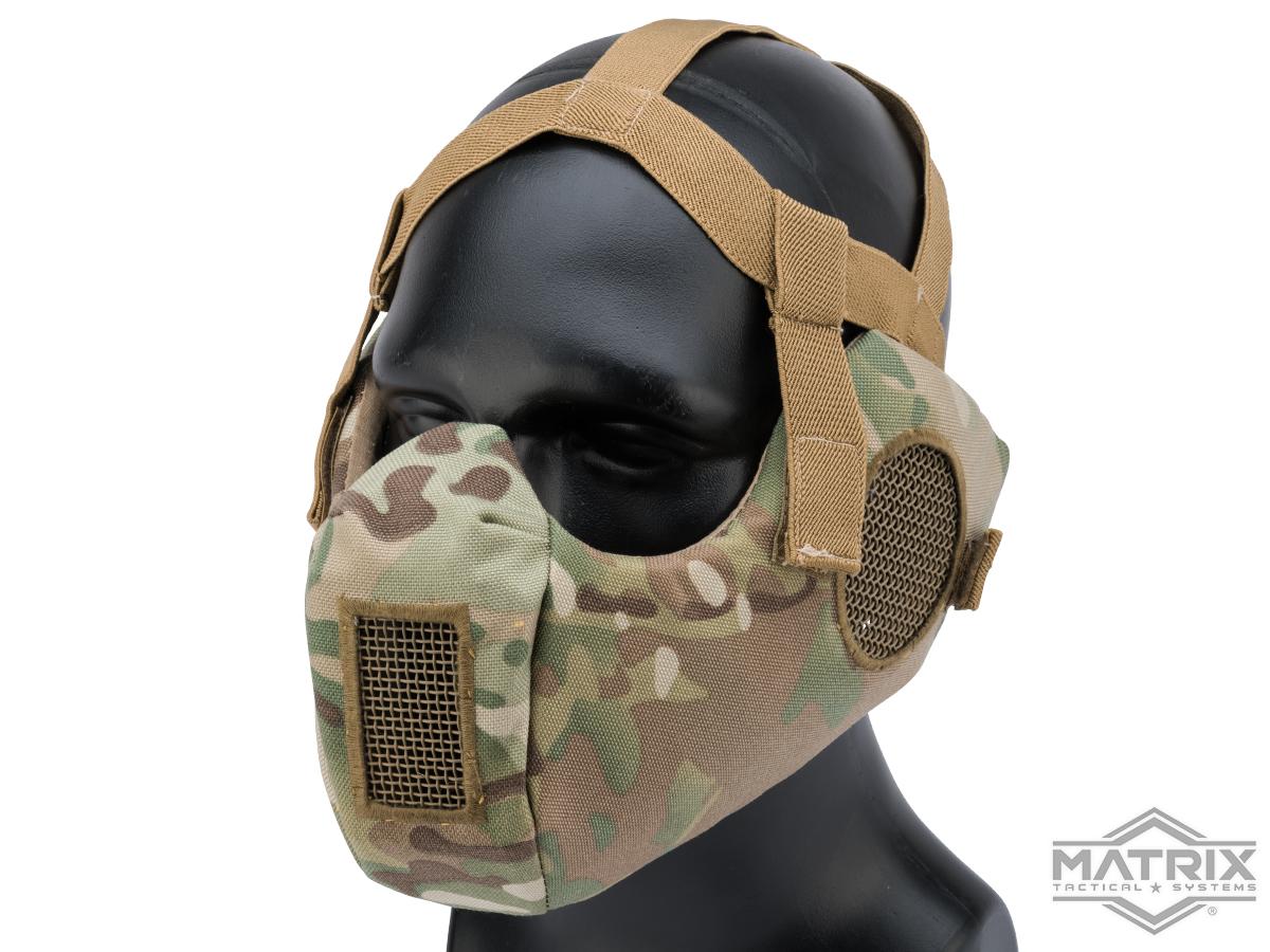 Matrix V5 Conquerors Mask Half Face Mask w/ Ear Protection (Color: Camo ...