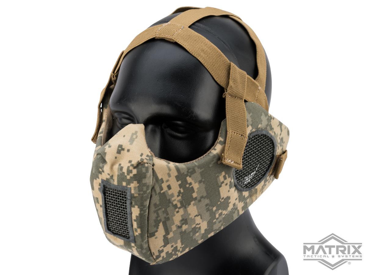 Matrix V5 Conquerors Mask Half Face Mask w/ Ear Protection (Color: ACU ...