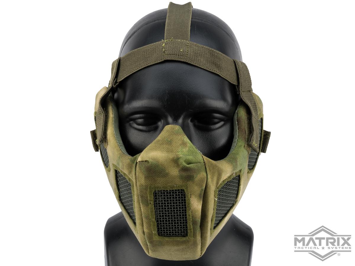 Matrix V5 Conquerors Mask Half Face Mask w/ Ear Protection and ...
