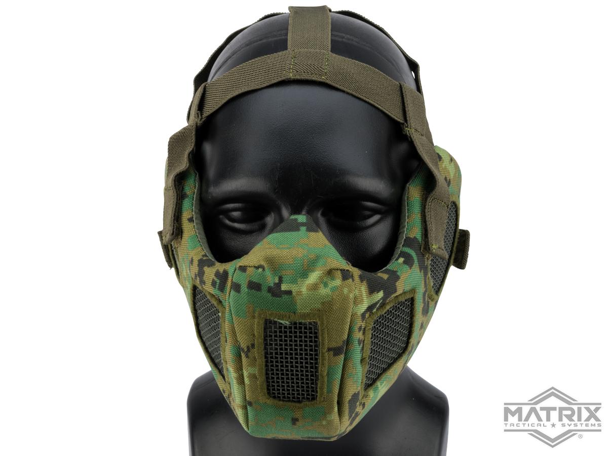 Matrix V5 Conquerors Mask Half Face Mask w/ Ear Protection and ...