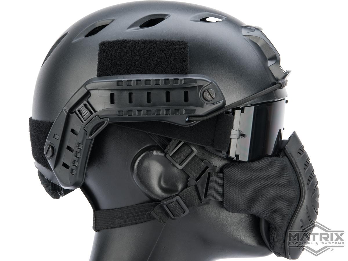 Matrix Low Profile Tactical Padded Lower Half Face Mask (Color: Black ...