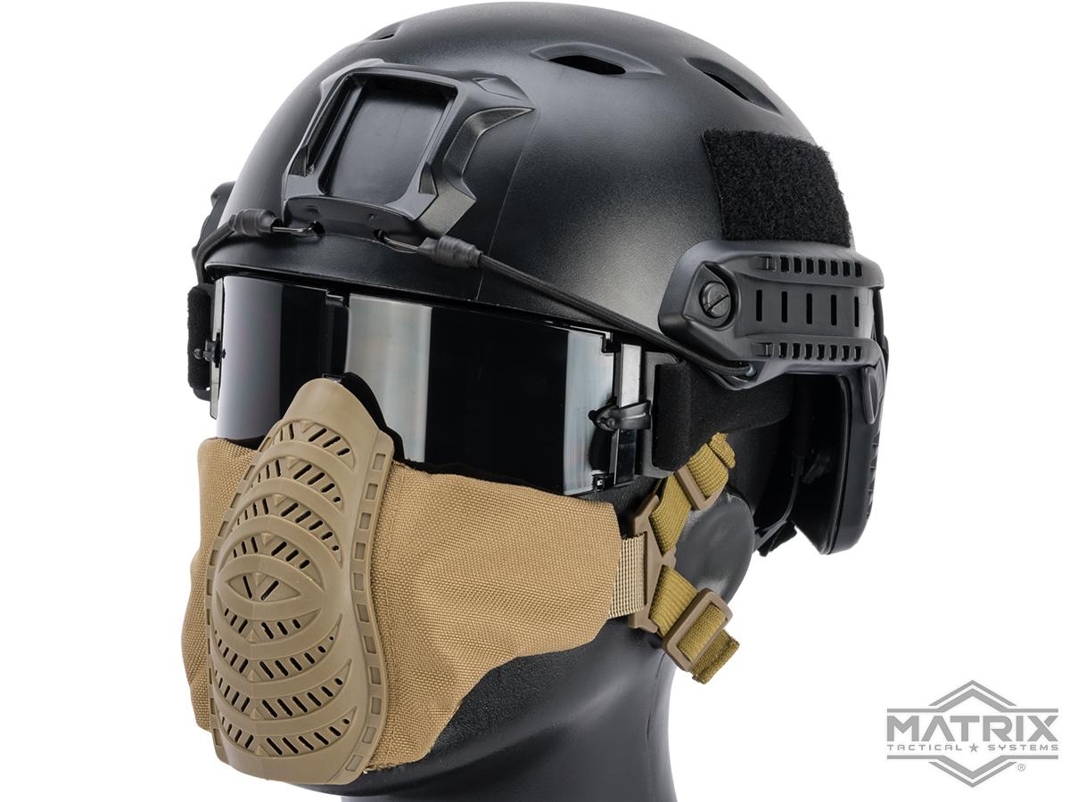 Matrix Low Profile Tactical Padded Lower Half Face Mask (Color: Tan ...