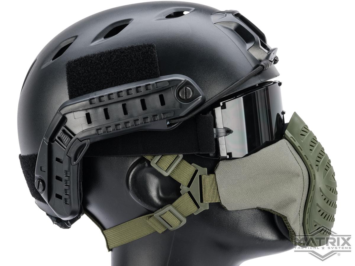 Matrix Low Profile Tactical Padded Lower Half Face Mask (Color: Ranger ...