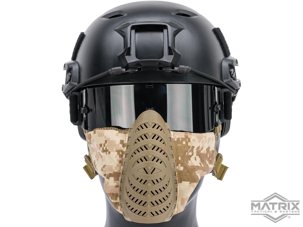 Matrix Low Profile Tactical Padded Lower Half Face Mask (Color: AOR1 ...