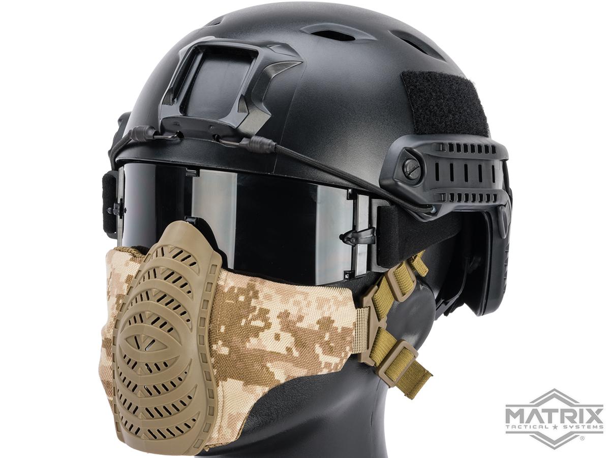 Matrix Low Profile Tactical Padded Lower Half Face Mask (Color: AOR1 ...