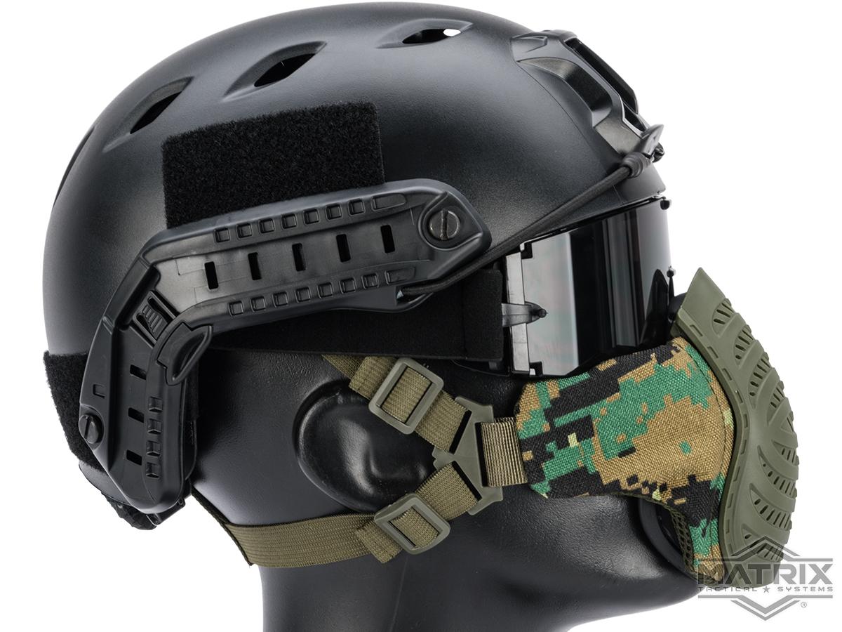 Matrix Low Profile Tactical Padded Lower Half Face Mask (Color: AOR2 ...