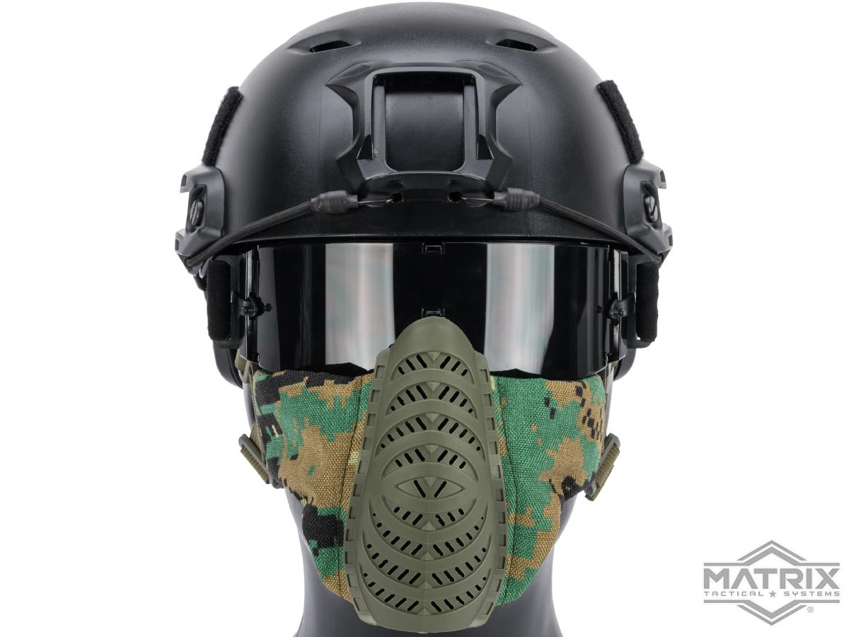 Matrix Low Profile Tactical Padded Lower Half Face Mask (Color: AOR2 ...