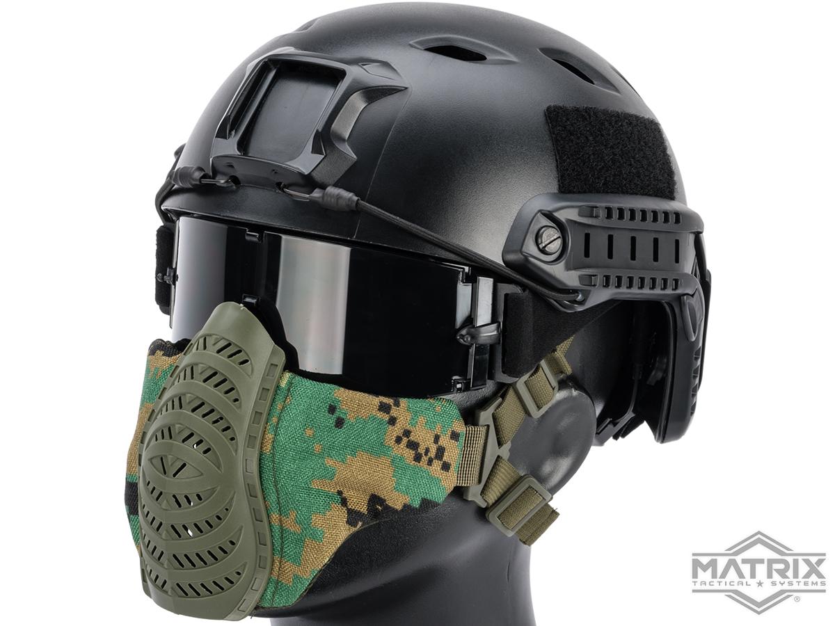 Matrix Low Profile Tactical Padded Lower Half Face Mask (Color: AOR2 ...
