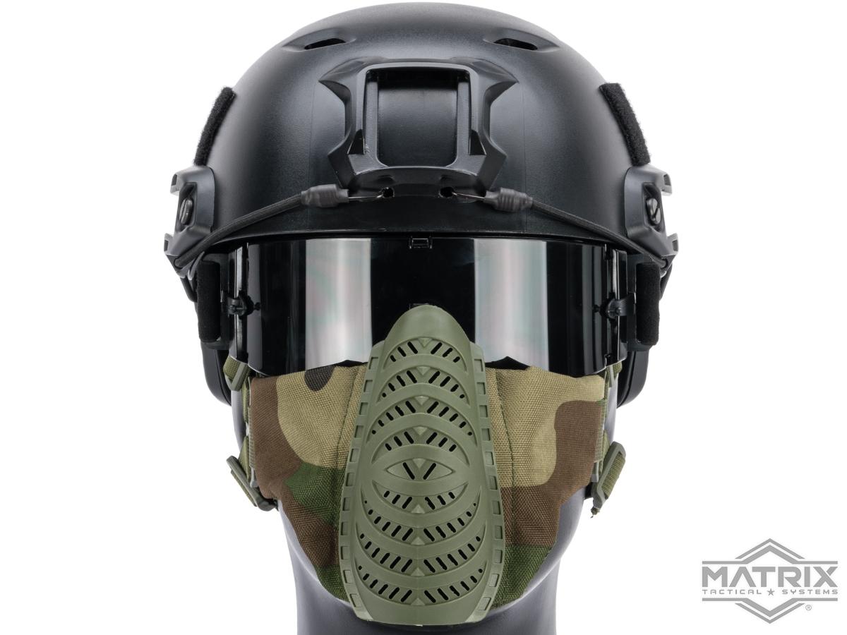 Matrix Low Profile Tactical Padded Lower Half Face Mask (Color ...