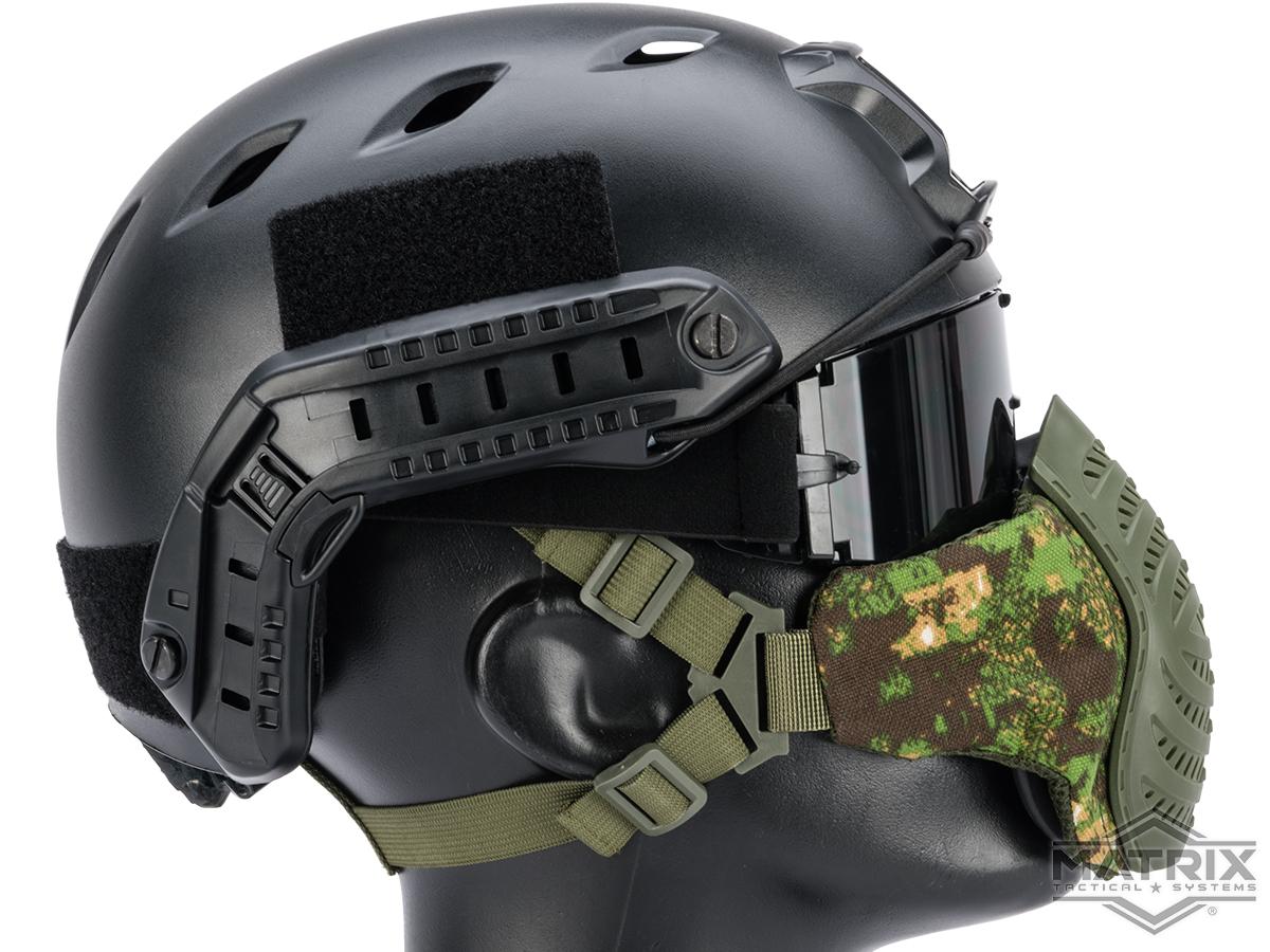 Matrix Low Profile Tactical Padded Lower Half Face Mask (Color: Pencott ...
