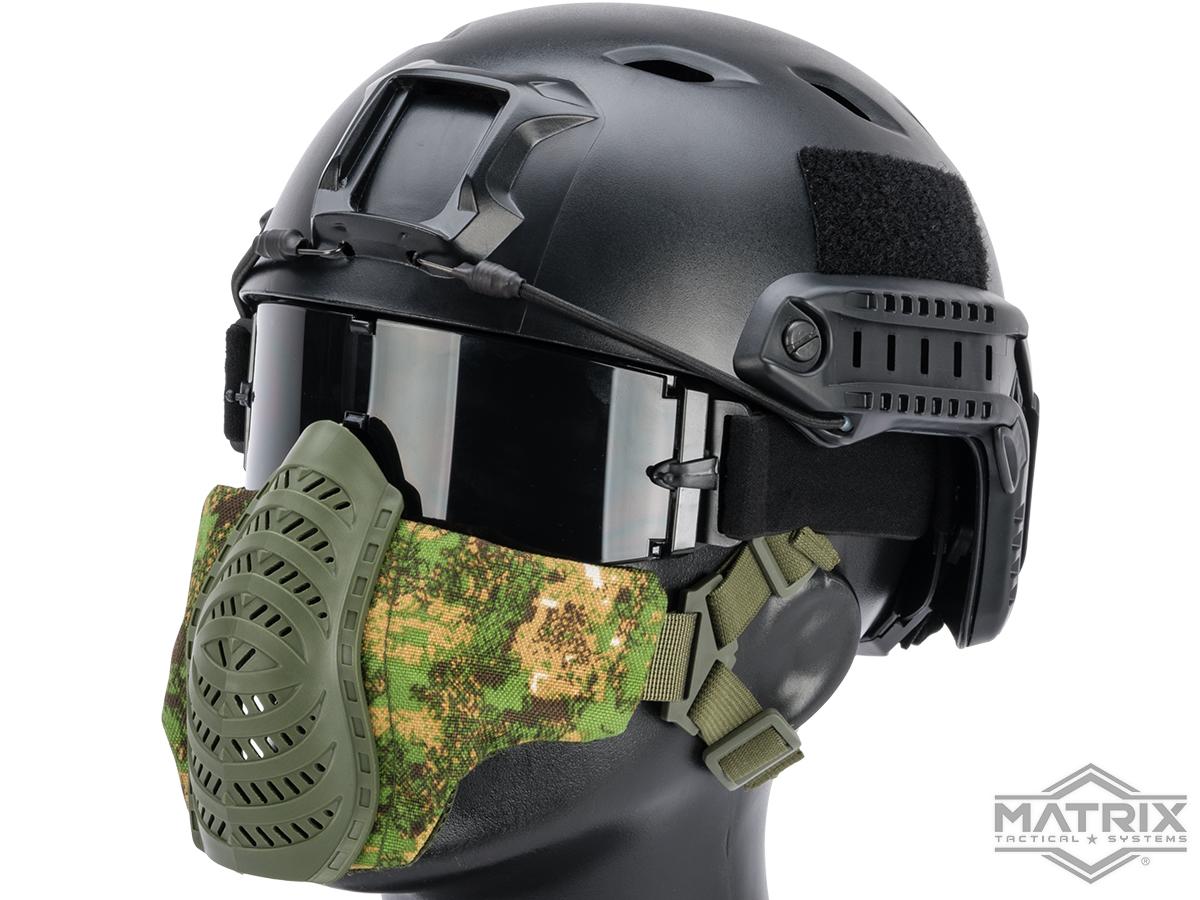 Matrix Low Profile Tactical Padded Lower Half Face Mask (Color: Pencott ...