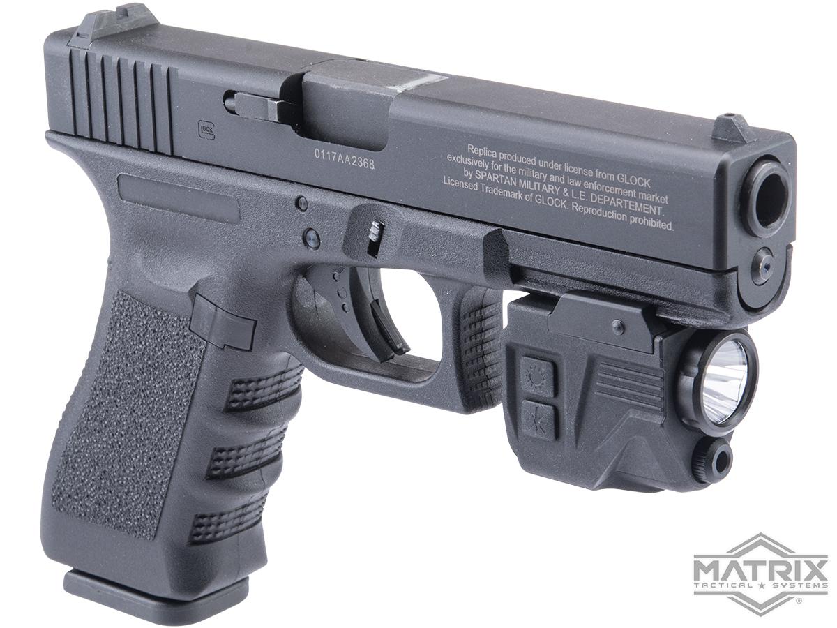 Matrix 420 Lumen Weapon Mount Combat Flashlight w/ Red Laser ...