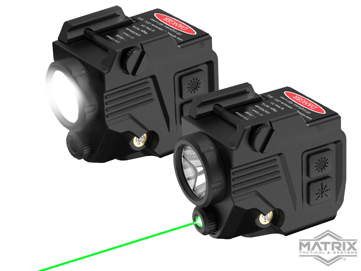 Matrix 420 Lumen Weapon Mount Combat Flashlight w/ Red Laser ...