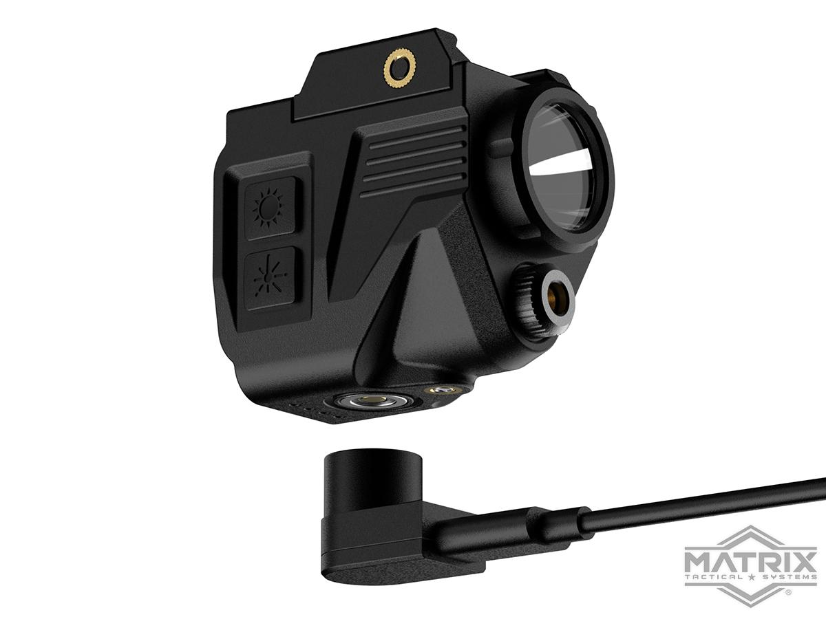 Matrix 420 Lumen Weapon Mount Combat Flashlight w/ Red Laser ...