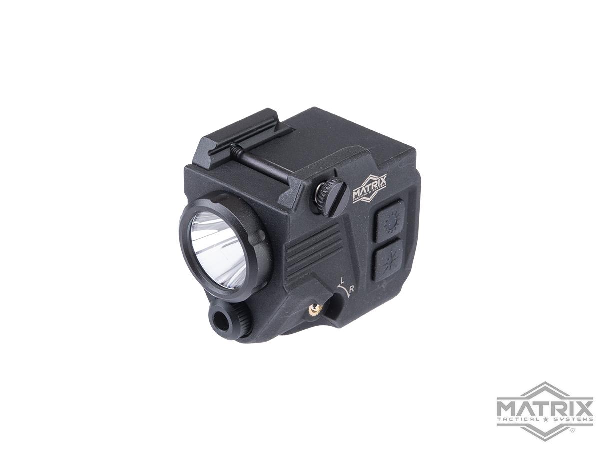 Matrix 420 Lumen Weapon Mount Combat Flashlight w/ Red Laser ...