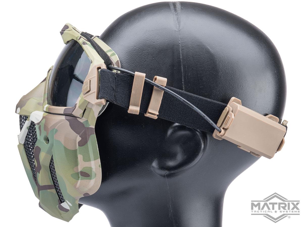 Matrix Tactical Anti Fog Goggle w/ Fan and Lower Face Mask (Color ...