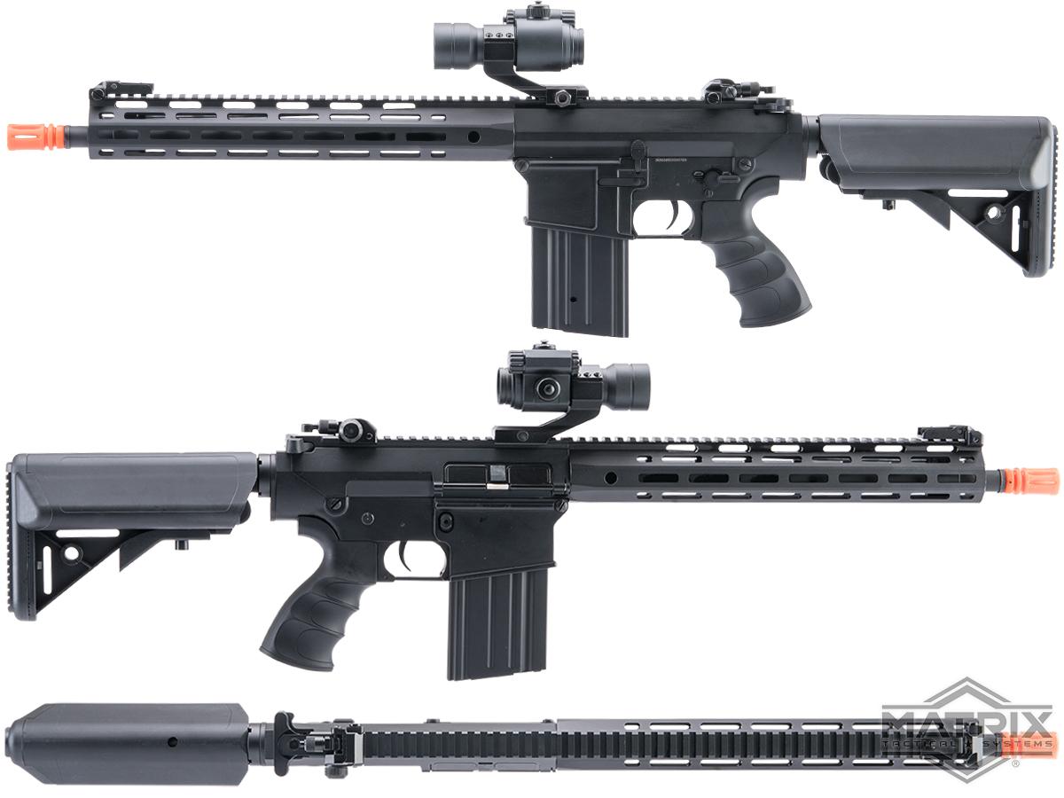 Matrix SR-25 Airsoft AEG Rifle w/ G3 MOSFET & M-LOK RIS (Color: Black ...