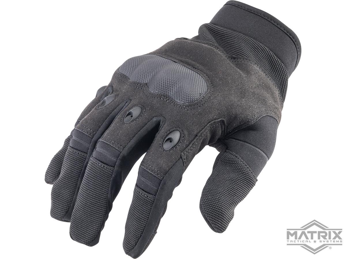 Matrix Sentinel Hard Knuckle Tactical Gloves (Color: Black / X-Small ...