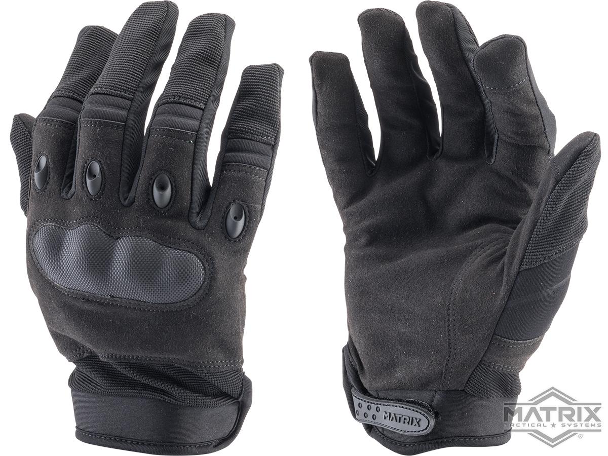 Matrix Sentinel Hard Knuckle Tactical Gloves (Color: Black / X-Small ...