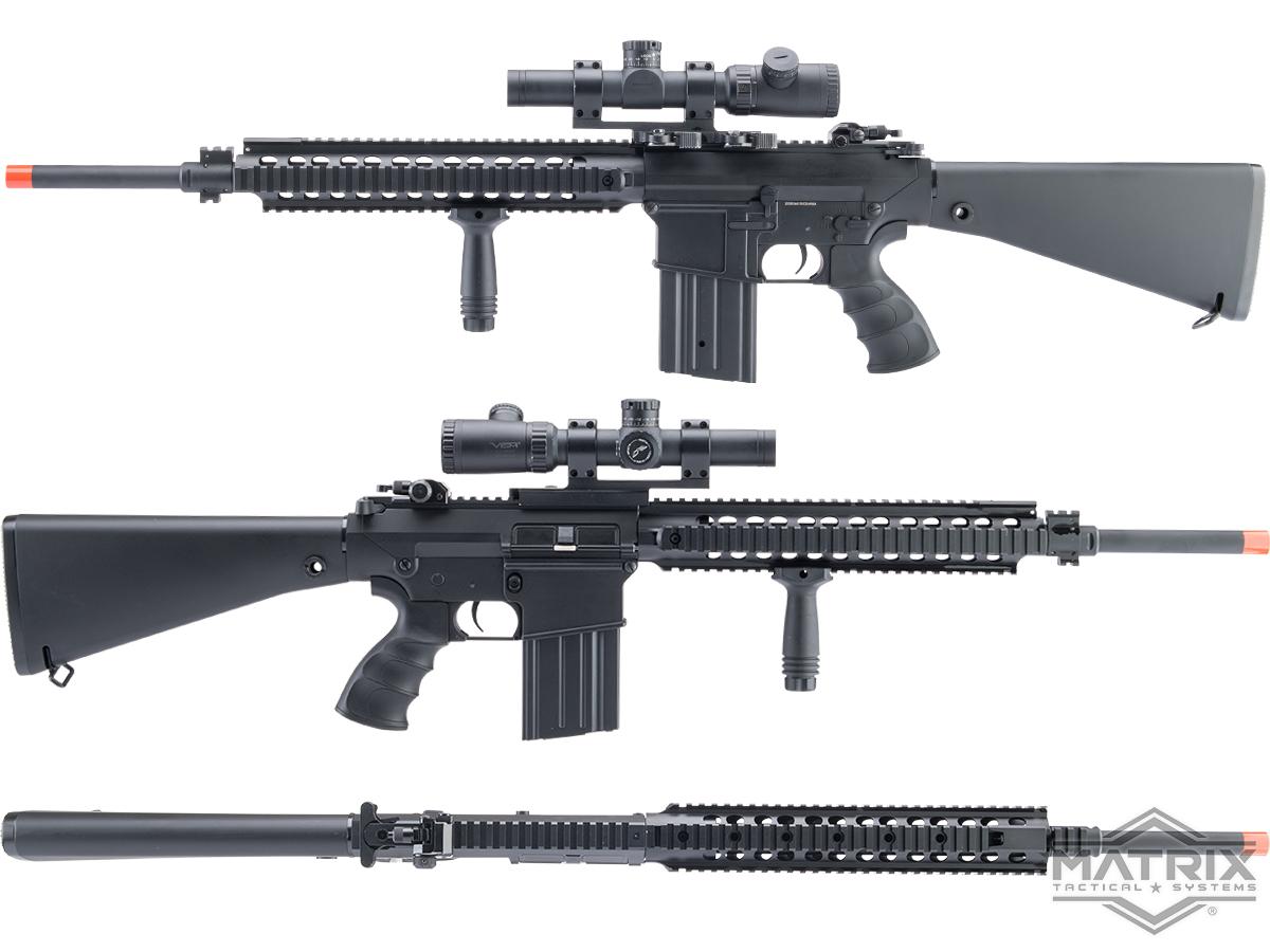 Matrix Full Size SR25 Precision Rifle Airsoft AEG (Model: Polymer ...