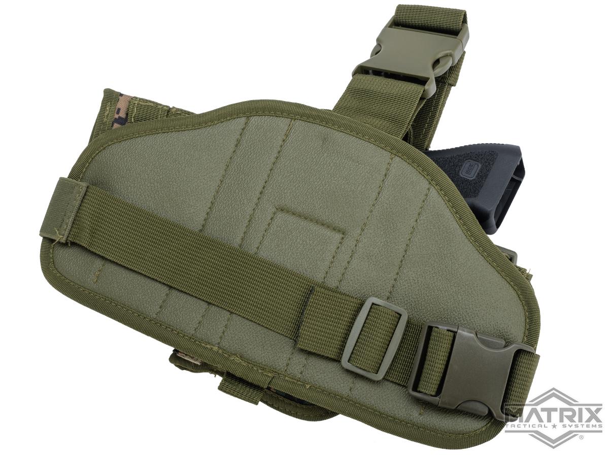 Matrix Drop Leg MOLLE Platform w/ Holster and Pouch Set (Color: Digital ...