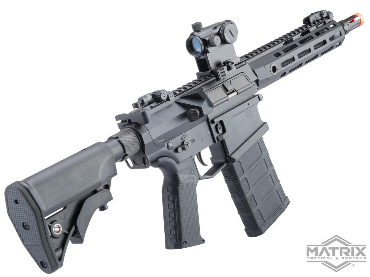 Matrix SR-25 SBR AEG Airsoft Rifle w/ M-LOK RIS (Color: Black / 8.5 ...