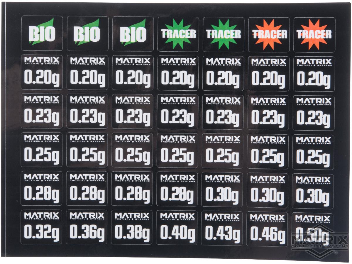 Matrix BB Marking Stickers (Model: Pack of 5), Evike Stuff, e-SWAGG ...