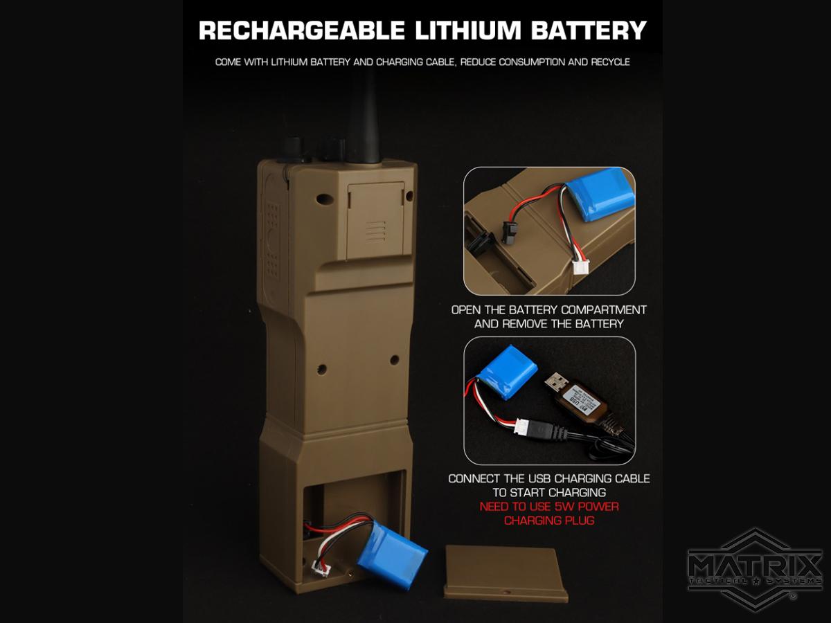 Matrix PRC-152 Dummy Radio & Speed Loader w/ Carrying Pouch & Dummy ...