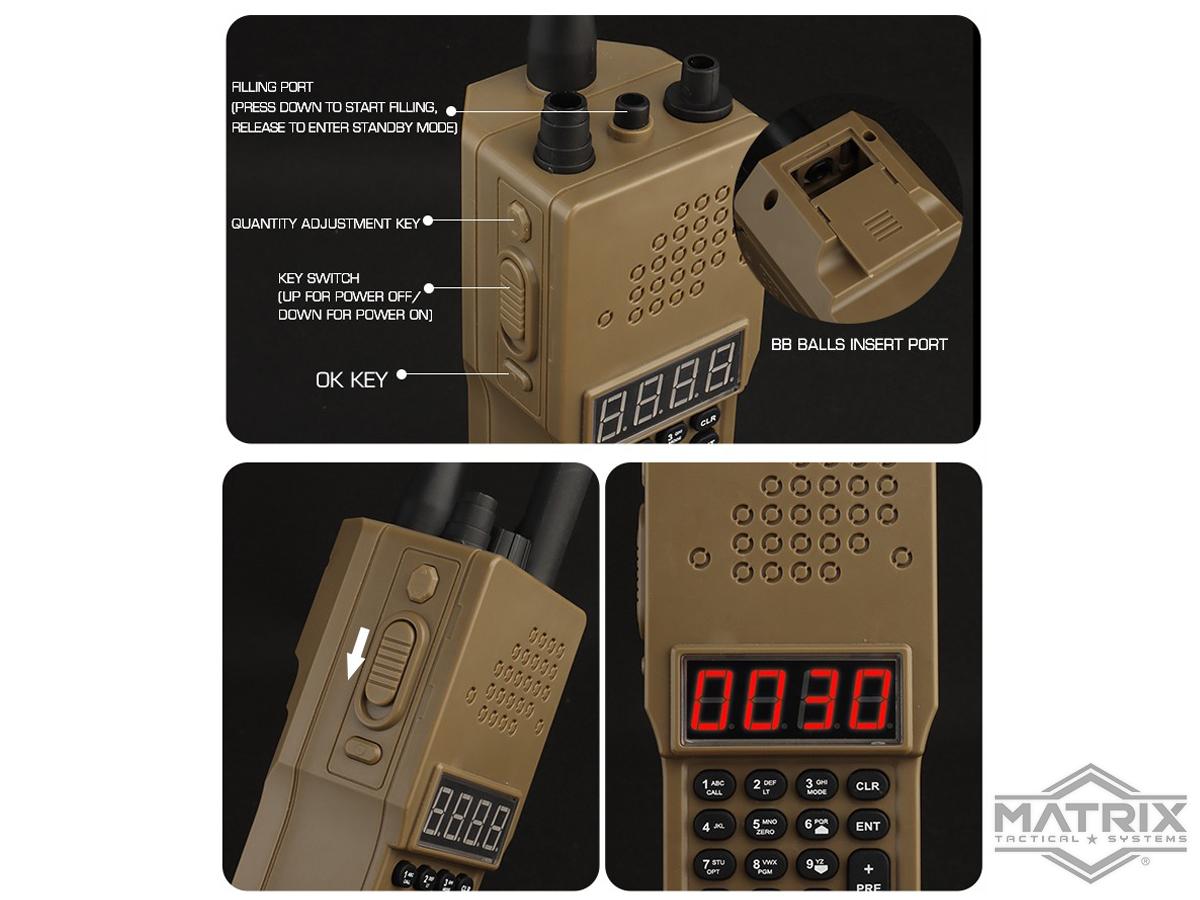Matrix PRC-152 Dummy Radio & Speed Loader w/ Carrying Pouch & Dummy ...
