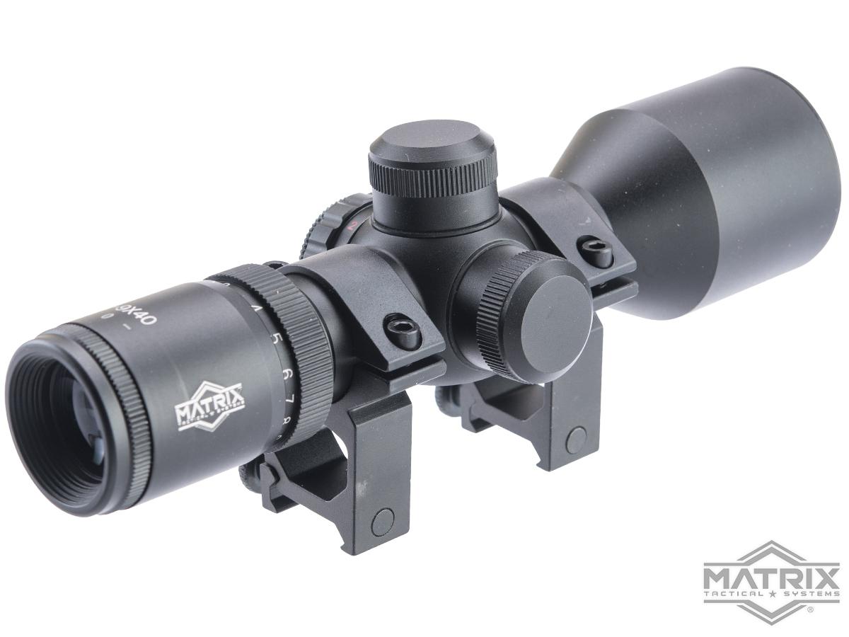 Matrix B3 3-9x40 Illuminated Scope w/ Mounting Rings by Vector Optics ...