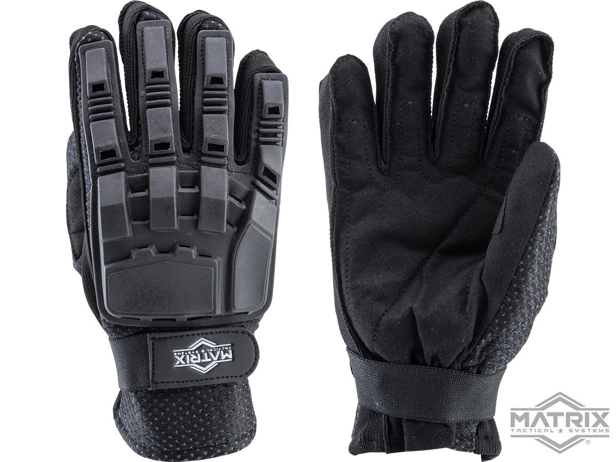 Matrix Full Finger Tactical Gloves (Color: Black / X-Small), Tactical ...