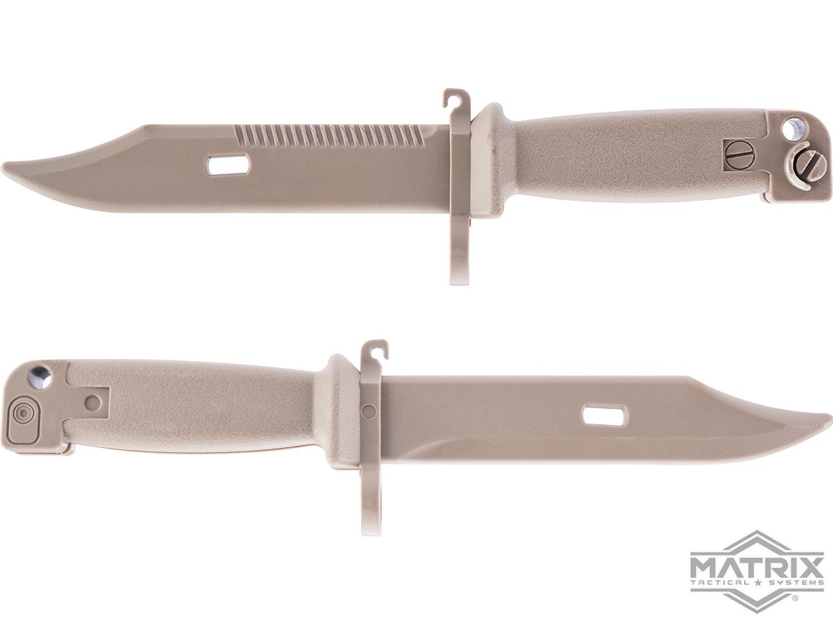 Matrix Bayonet for AK Series Airsoft Rifles (Color: Tan), Tactical Gear ...