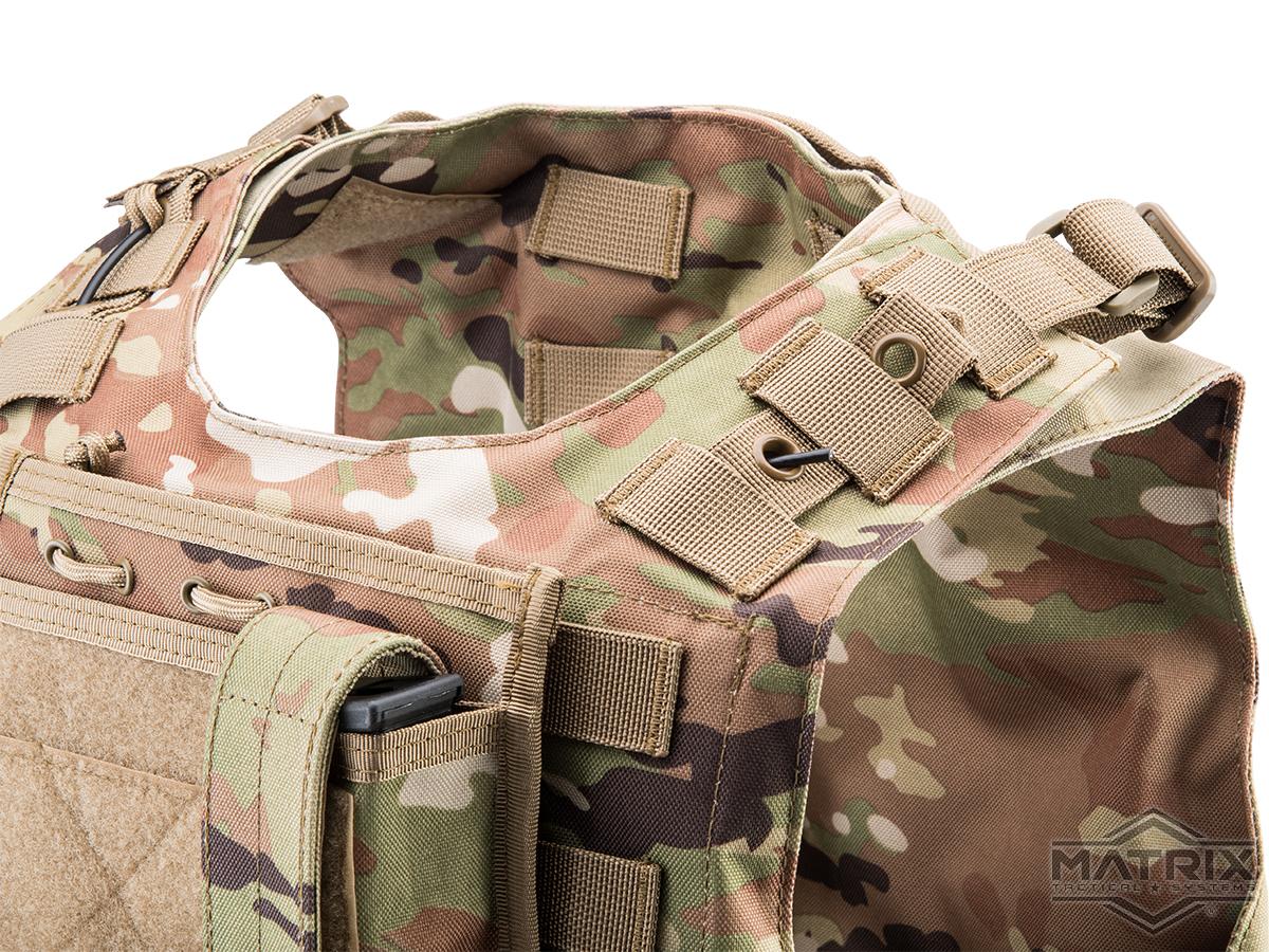 Matrix AAV Assault Plate Carrier w/ Pouch Set (Color: CAMO), Tactical ...