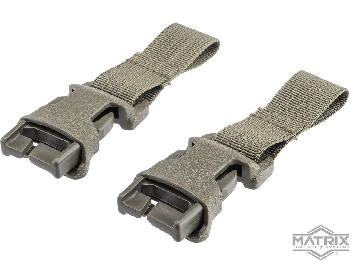 Matrix Replacement 1" Detachable Buckle Set w/ Webbing Loops (Color ...