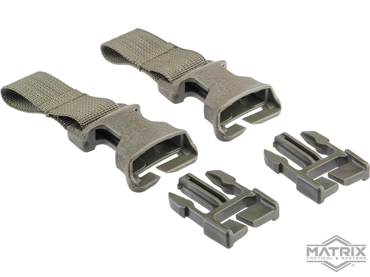 Matrix Replacement 1" Detachable Buckle Set w/ Webbing Loops (Color ...