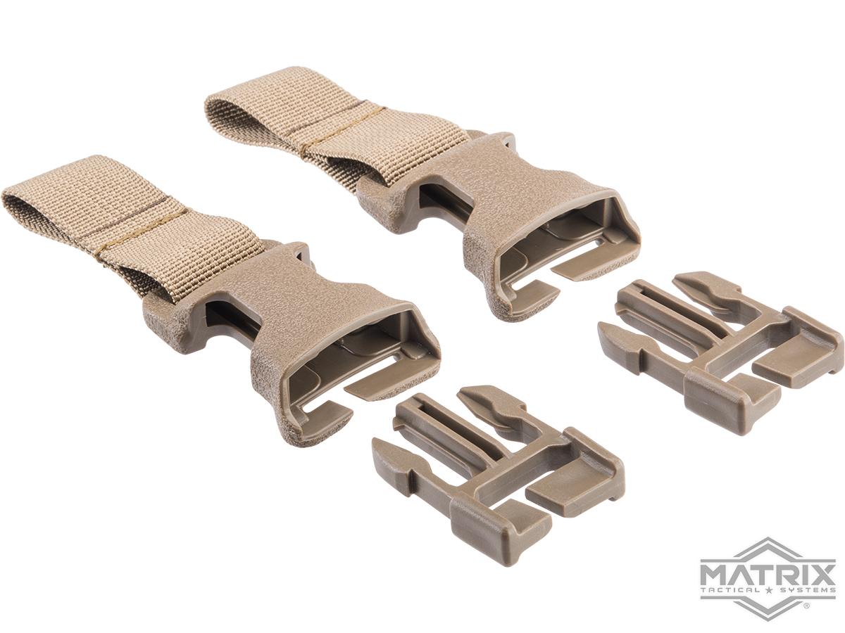 Matrix Replacement 1" Detachable Buckle Set w/ Webbing Loops (Color ...