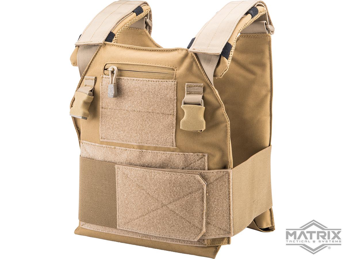 Matrix Low-Profile Placard-Ready Plate Carrier (Color: Tan), Tactical ...