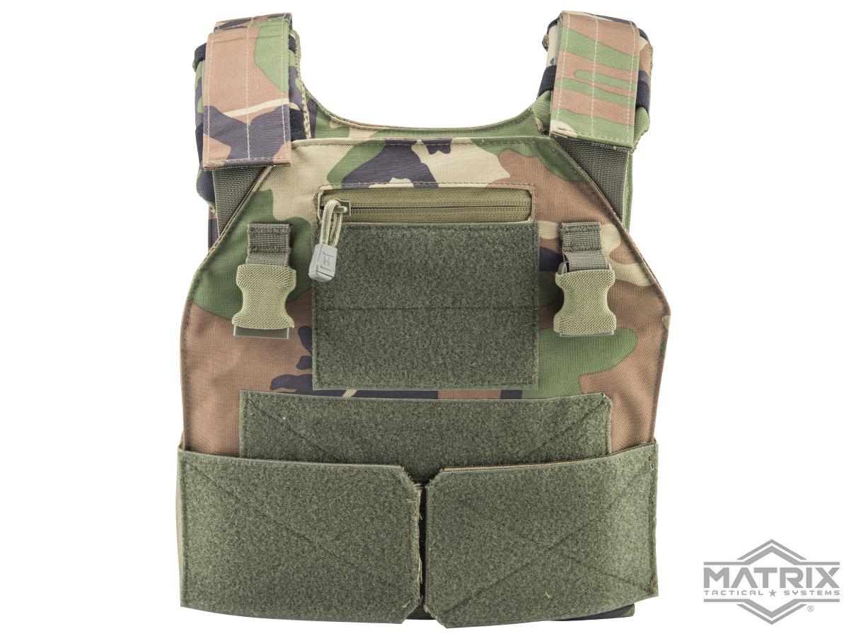 Matrix Low-Profile Placard-Ready Plate Carrier (Color: M81 Woodland ...