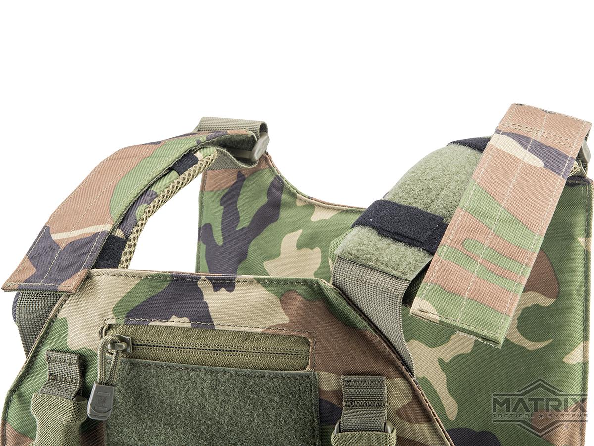 Matrix Low-Profile Placard-Ready Plate Carrier (Color: M81 Woodland ...