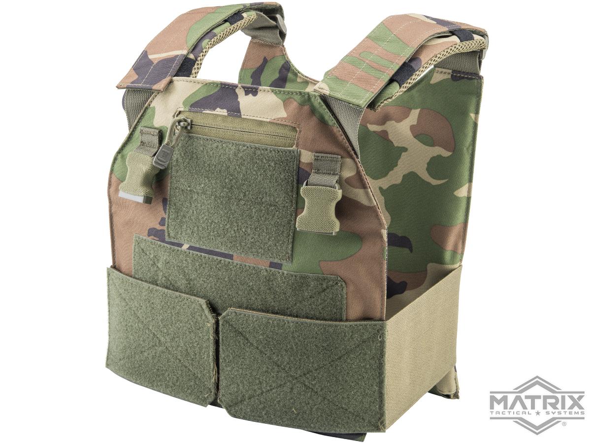 Matrix Low-Profile Placard-Ready Plate Carrier (Color: M81 Woodland ...