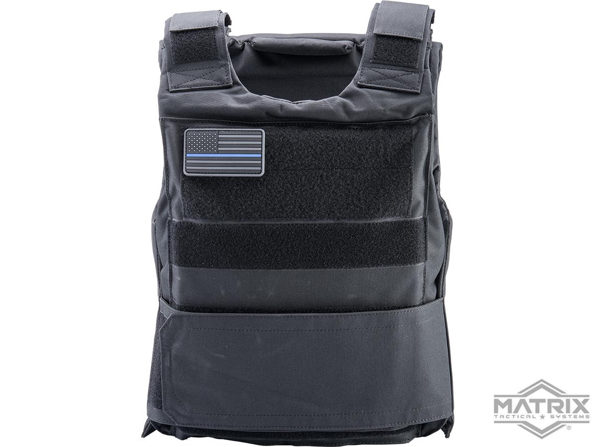 Matrix Heavy Duty Slick Body Armor Vest w/ Loop Patch Panel (Color ...