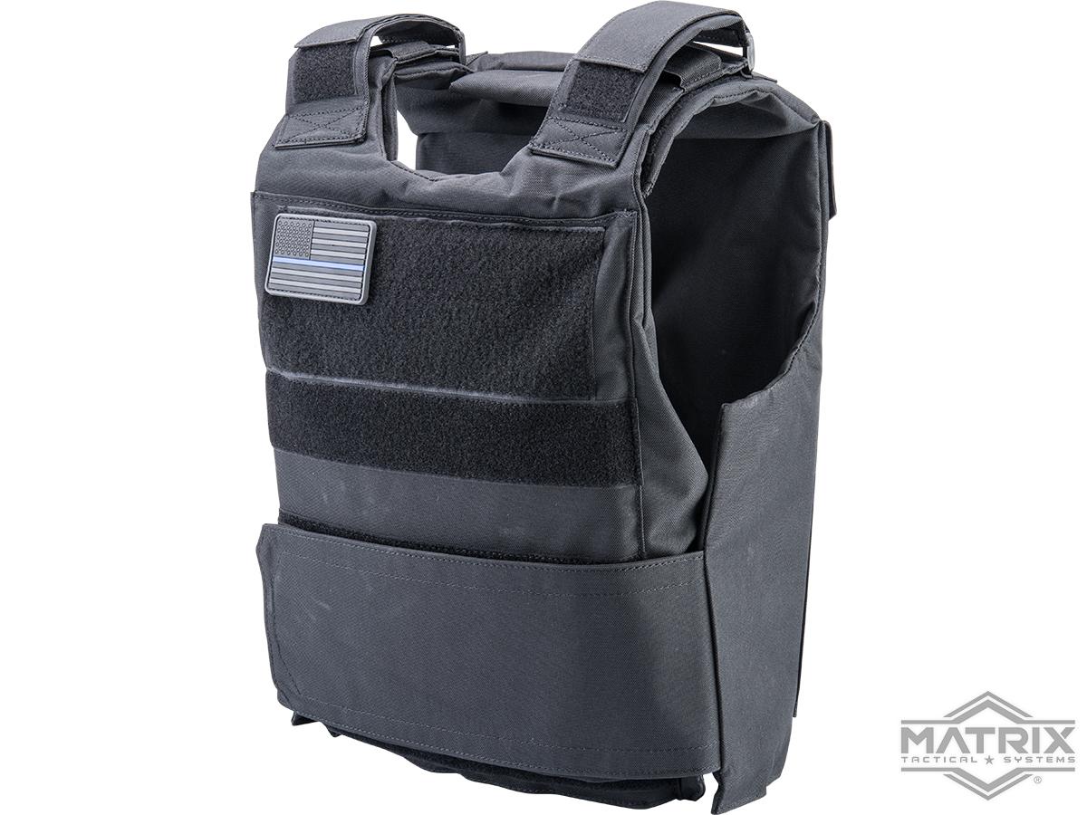 Matrix Heavy Duty Slick Body Armor Vest w/ Loop Patch Panel (Color ...
