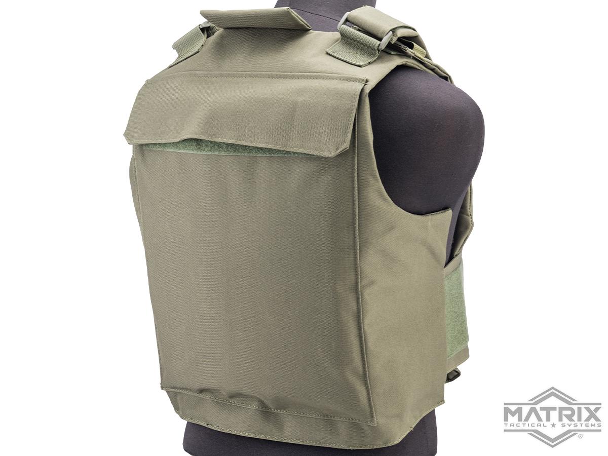 Matrix Heavy Duty Slick Body Armor Vest w/ Loop Patch Panel (Color ...