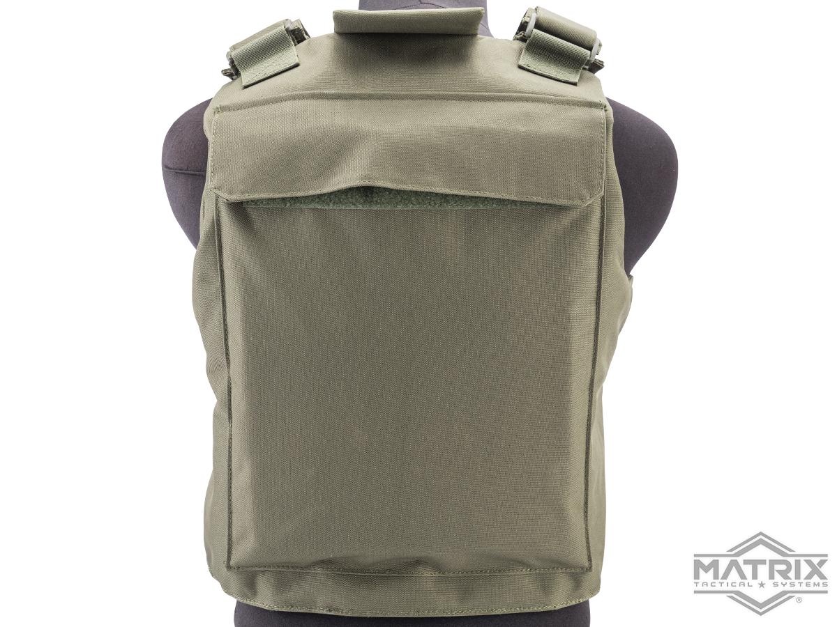 Matrix Heavy Duty Slick Body Armor Vest w/ Loop Patch Panel (Color ...