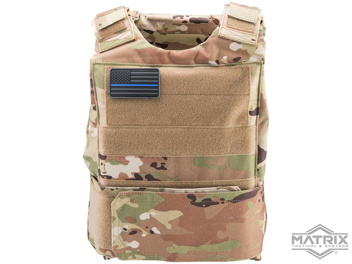 Matrix Heavy Duty Slick Body Armor Vest w/ Loop Patch Panel (Color: OCP ...