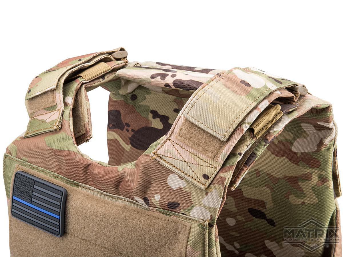 Matrix Heavy Duty Slick Body Armor Vest w/ Loop Patch Panel (Color: OCP ...