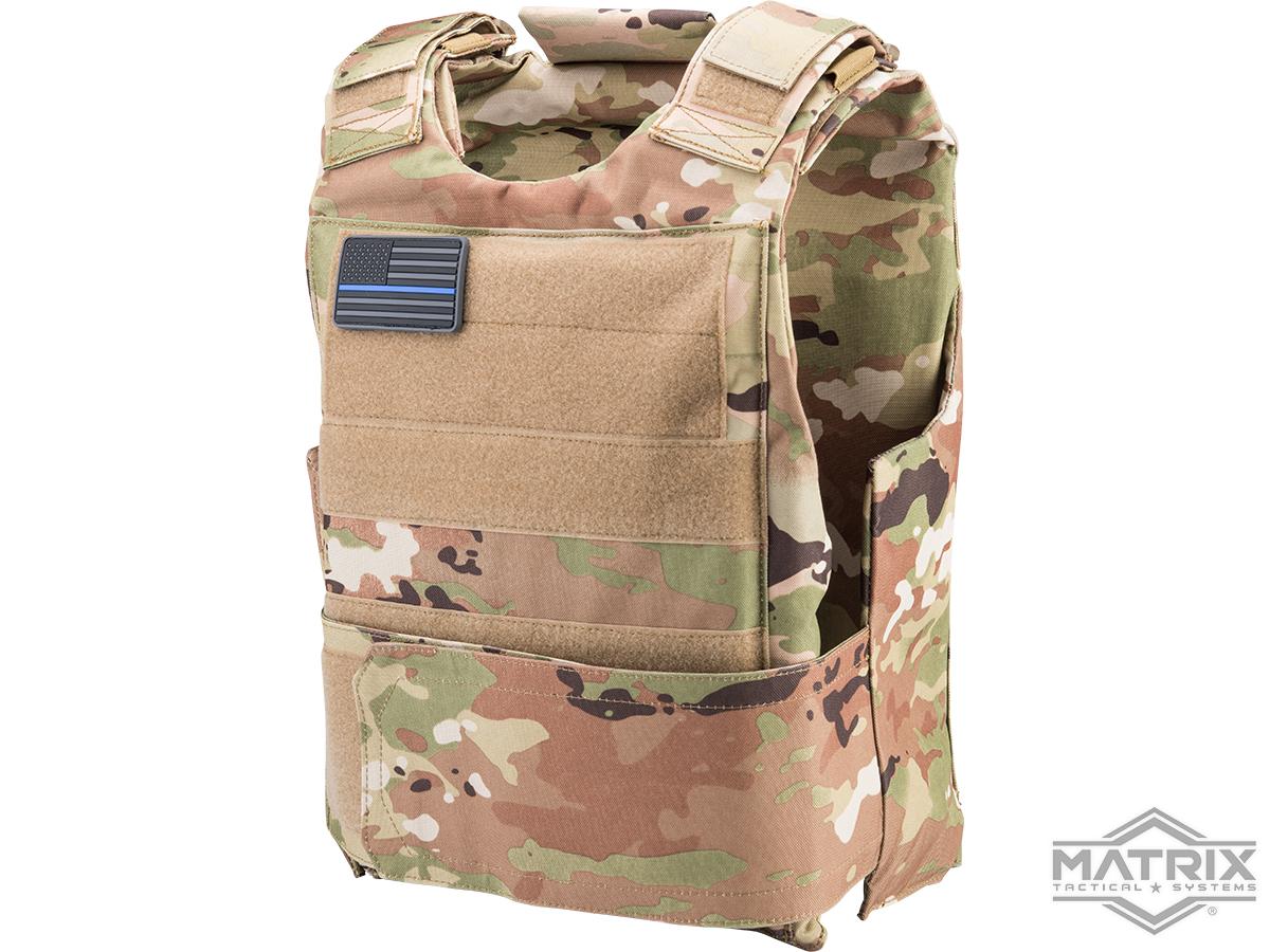 Matrix Heavy Duty Slick Body Armor Vest w/ Loop Patch Panel (Color: OCP ...