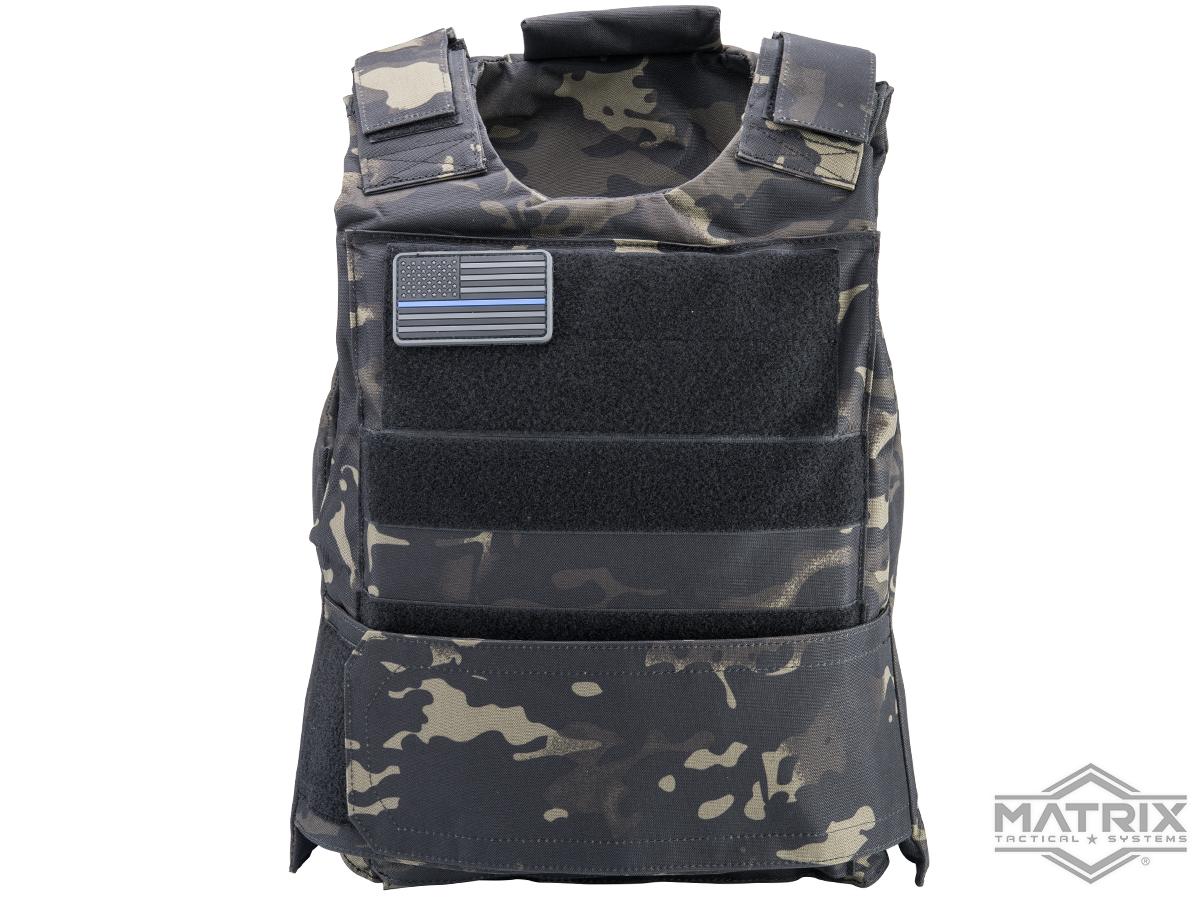 Matrix Heavy Duty Slick Body Armor Vest w/ Loop Patch Panel (Color: OCP ...